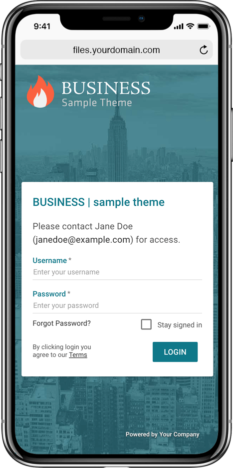 Multiple themes | Filecamp