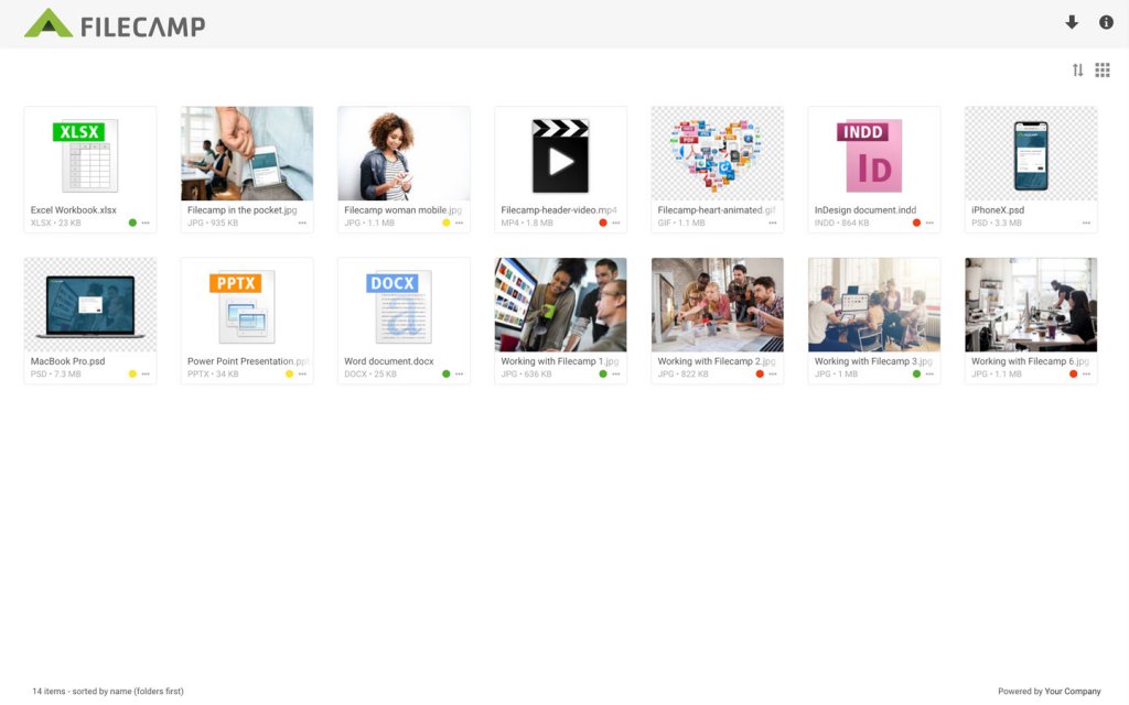 Share file links | Filecamp