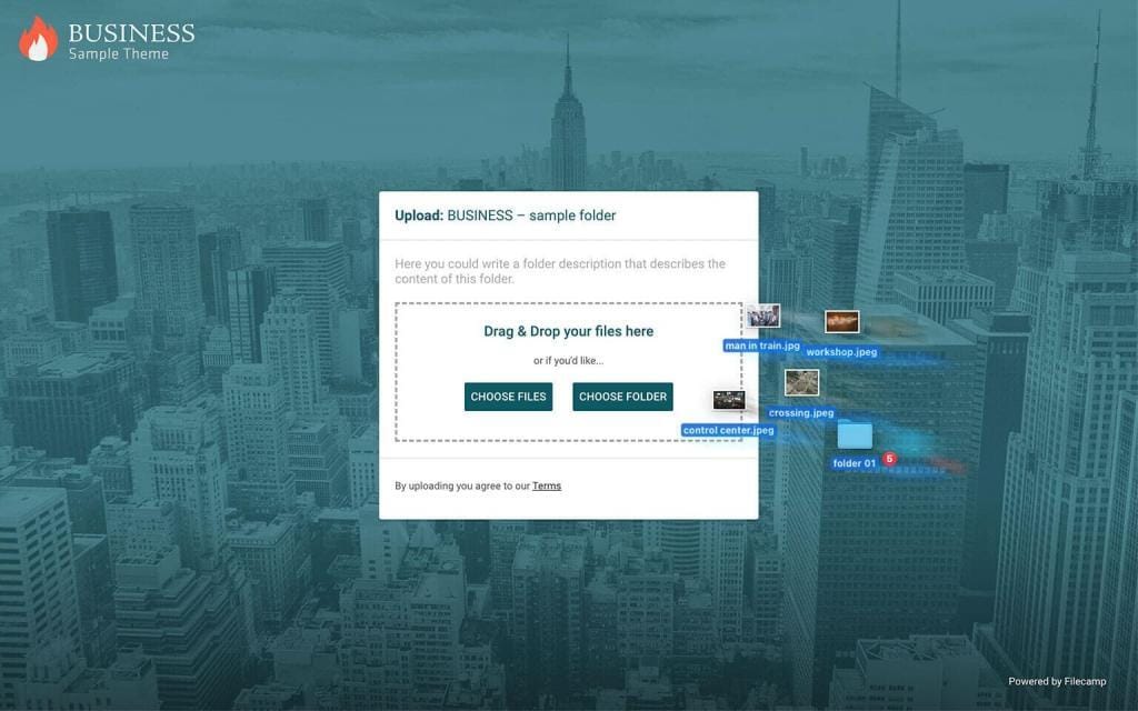 Share folder (without login) | Filecamp