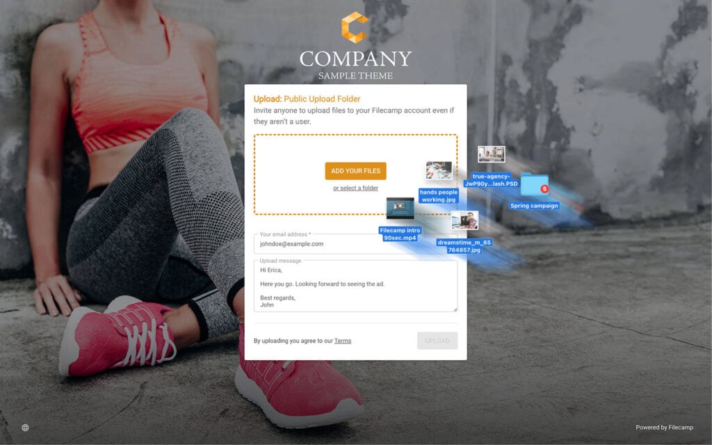 Share folder (without login) | Filecamp